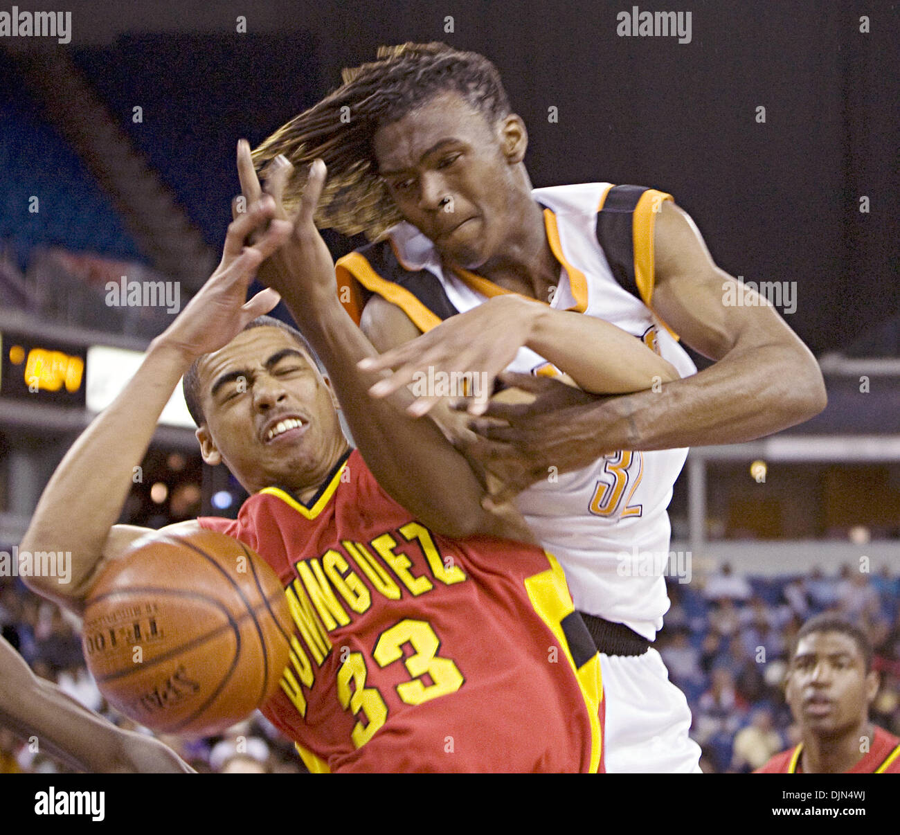 Saturday, March 15, 2008, Damon Powell, right, of McClymonds High ...