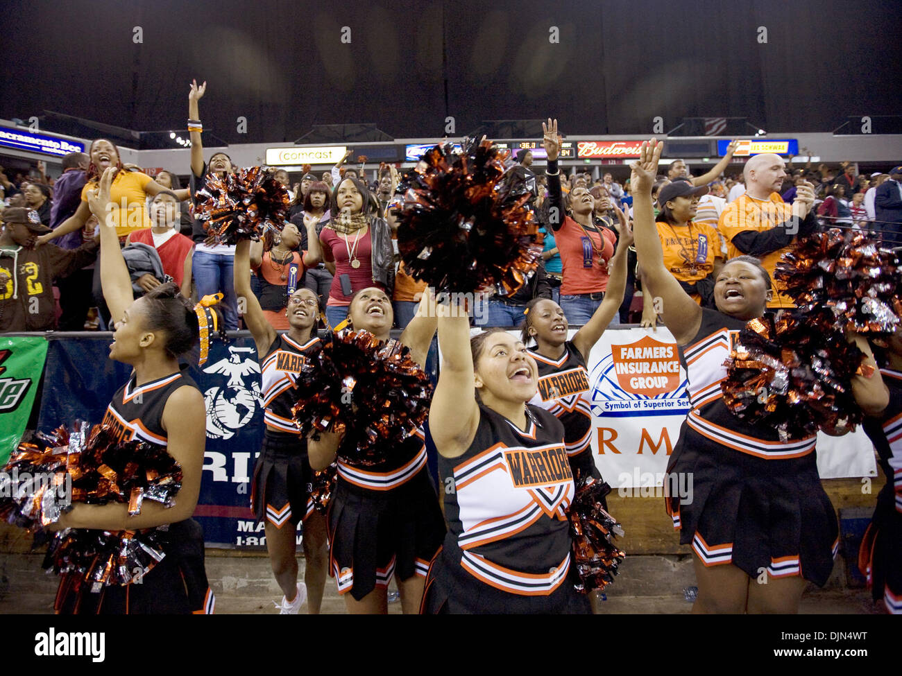 Saturday, March 15, 2008, McClymonds Warriors celebrate winning the ...