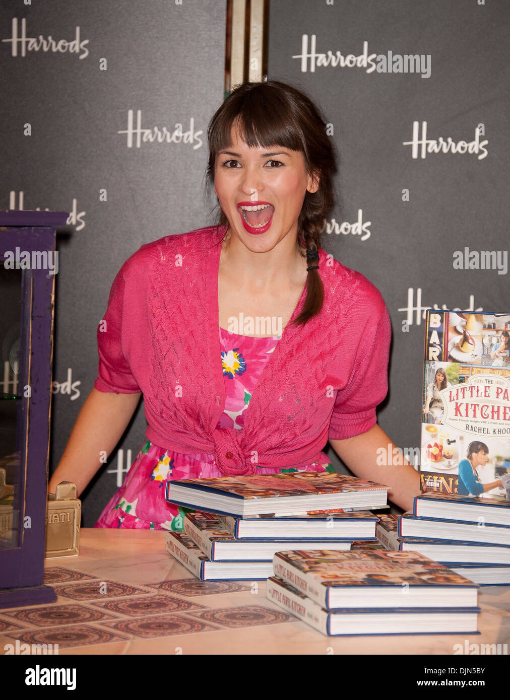 Rachel Khoo makes a personal appearance at Gourmet Cookshop at Harrods ...