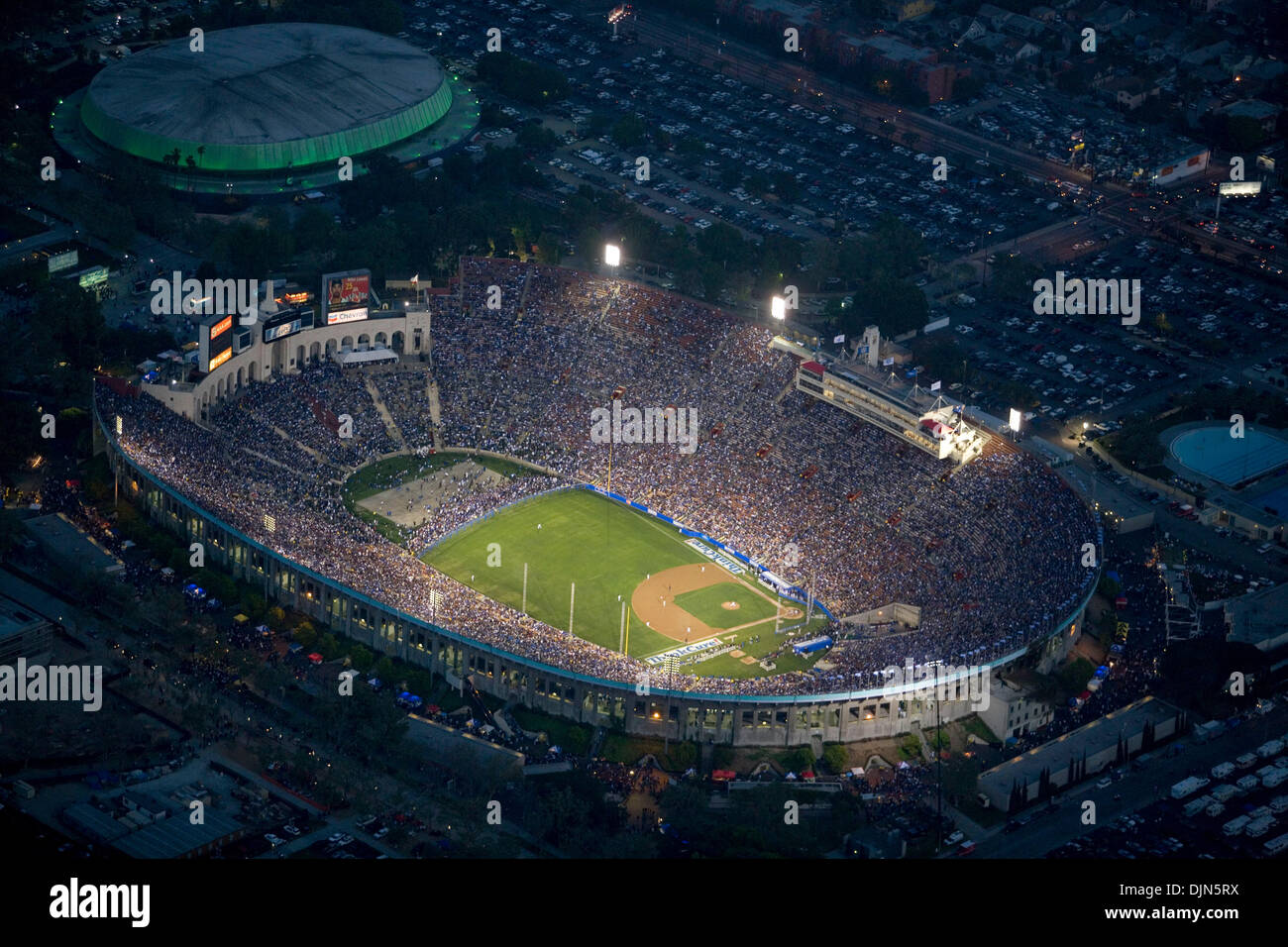 Mar. 29, 2008 - Los Angeles, California, U.S. - Aerial view of the ...
