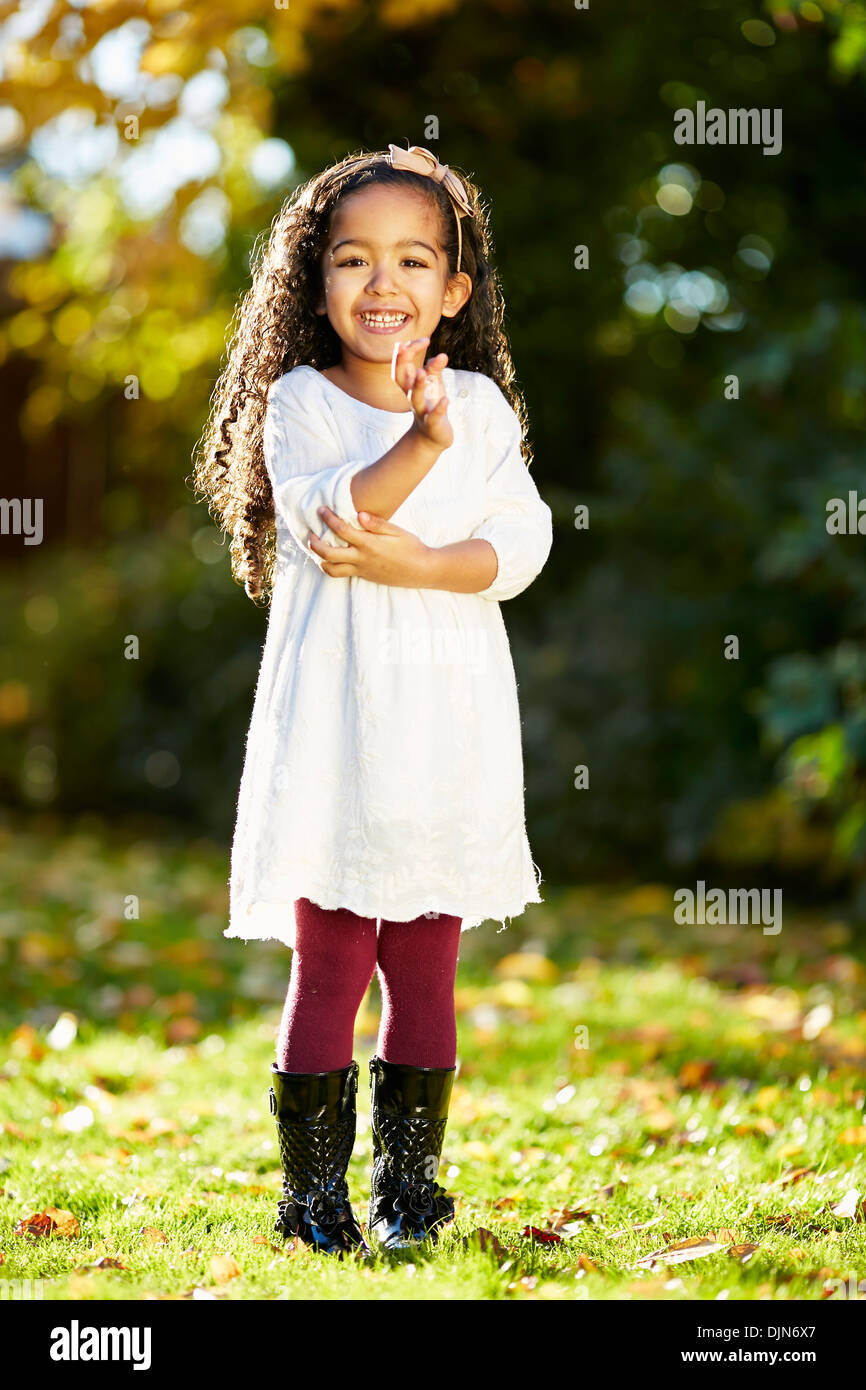 Young girl outdoors Stock Photo - Alamy