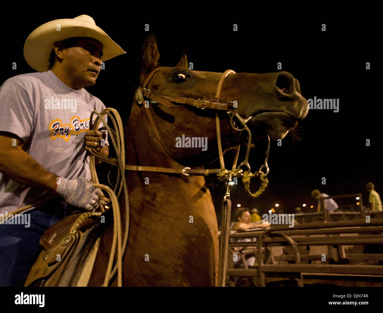 Calf roping chute hi-res stock photography and images - Alamy
