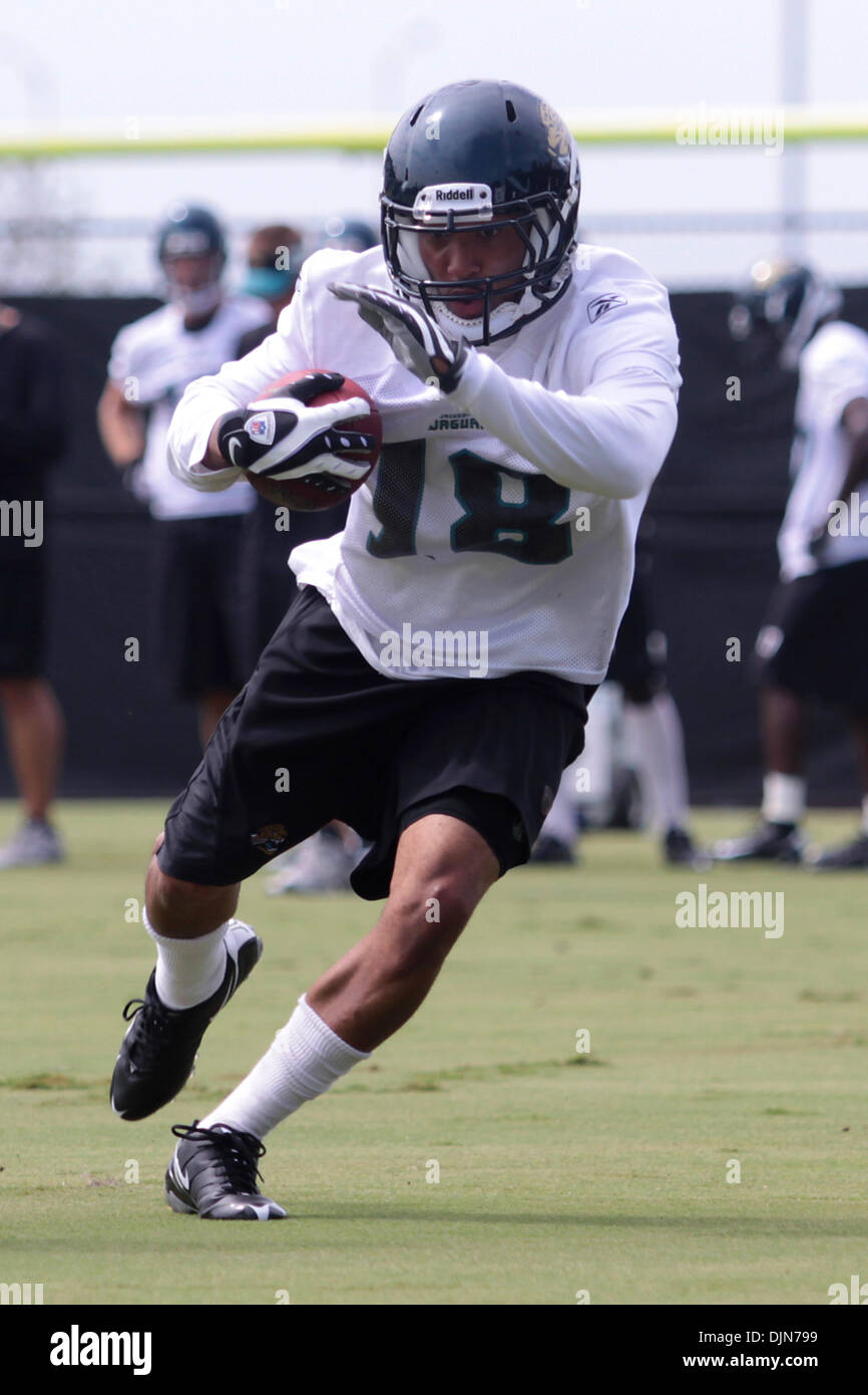 07 AUGUST 2009: Rookie Maurice Dupree runs a drill at the Jacksonville ...