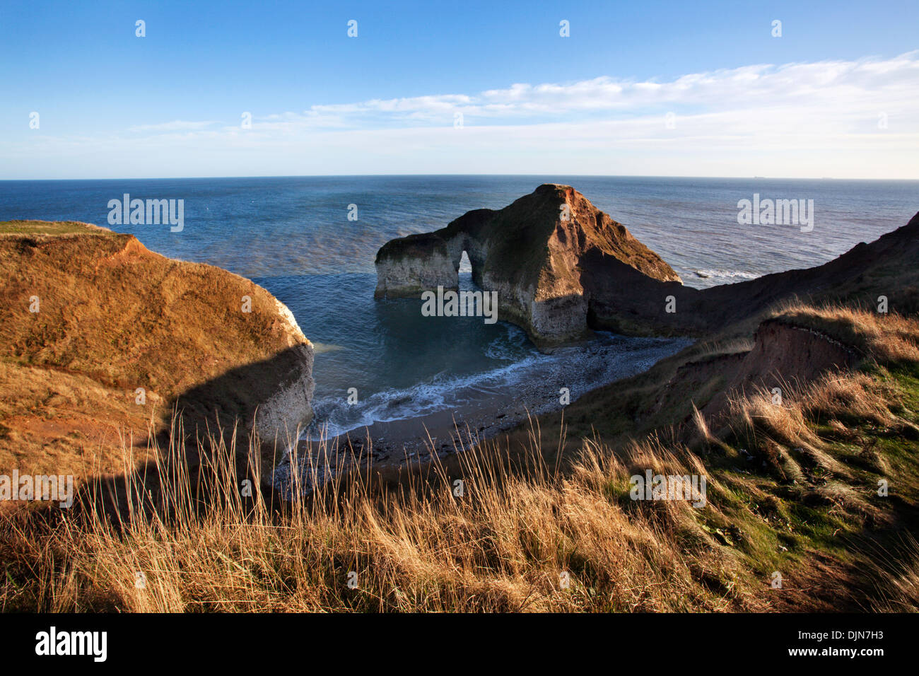High Stacks at Flamborough Head East Riding of Yorkshire England Stock ...