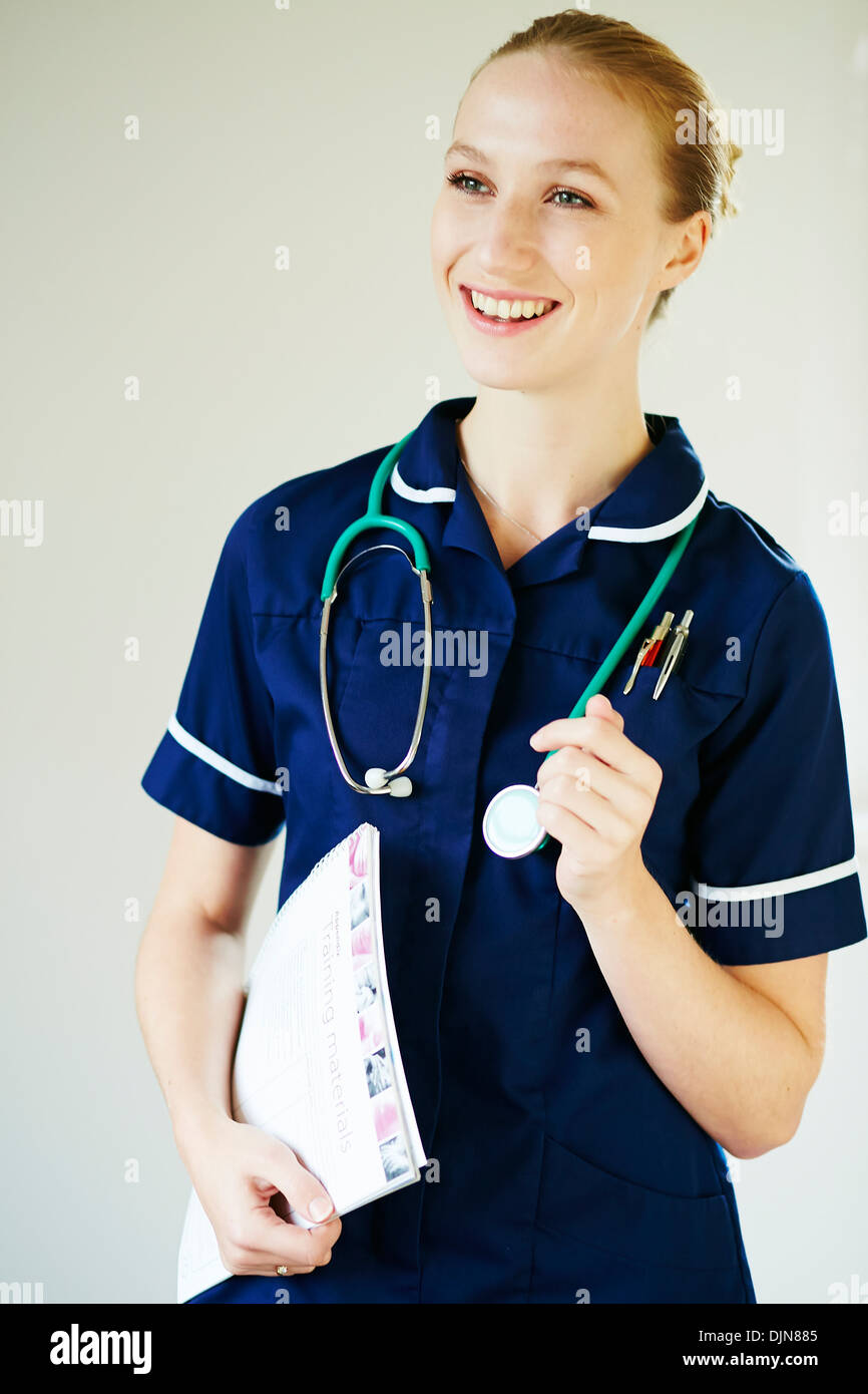 Portrait of Nurse smiling Stock Photo - Alamy