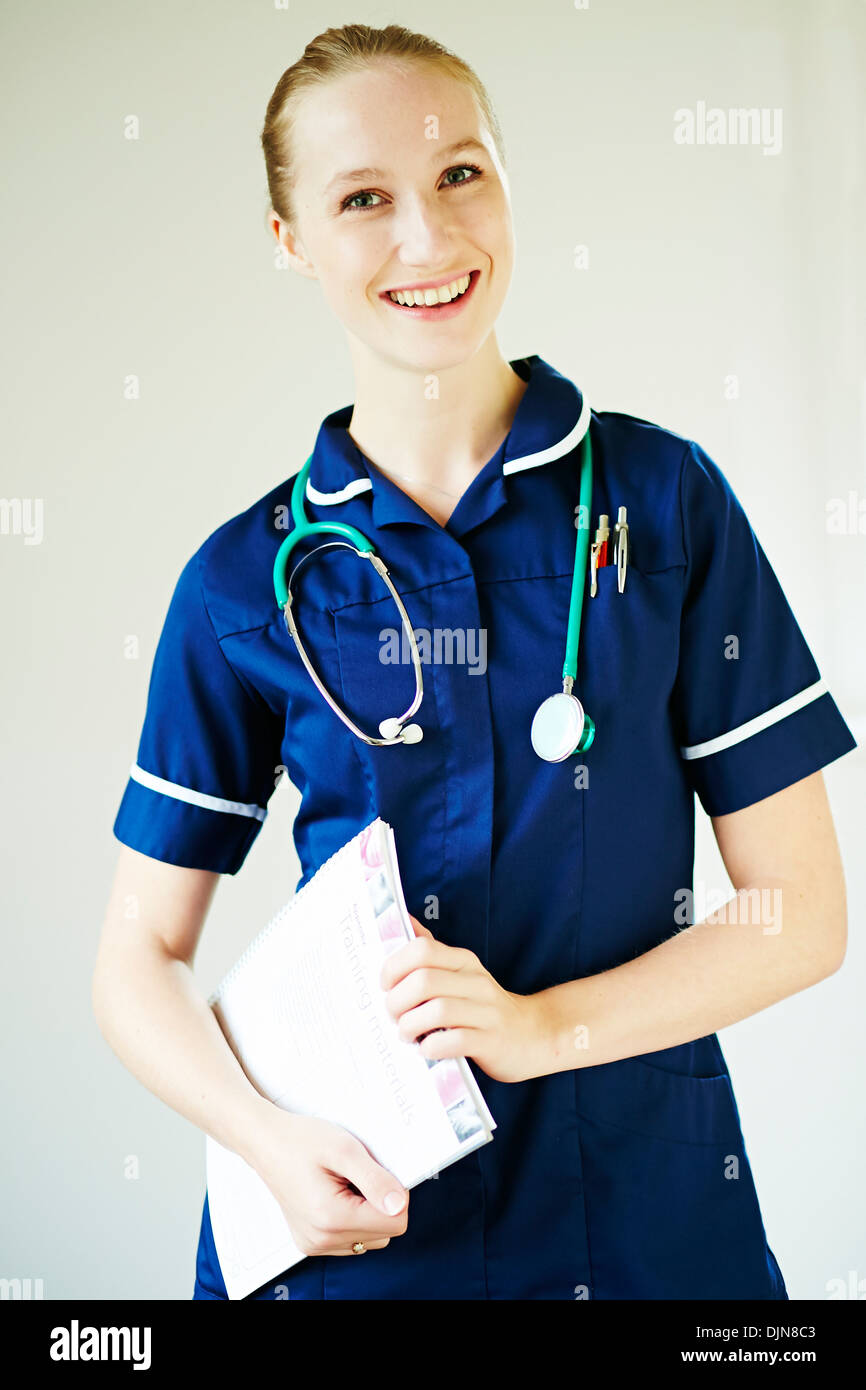 Portrait of Nurse smiling Stock Photo - Alamy
