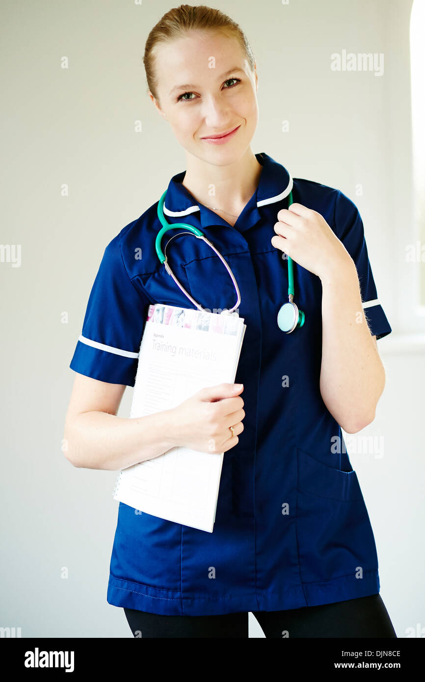 Portrait of Nurse smiling Stock Photo - Alamy
