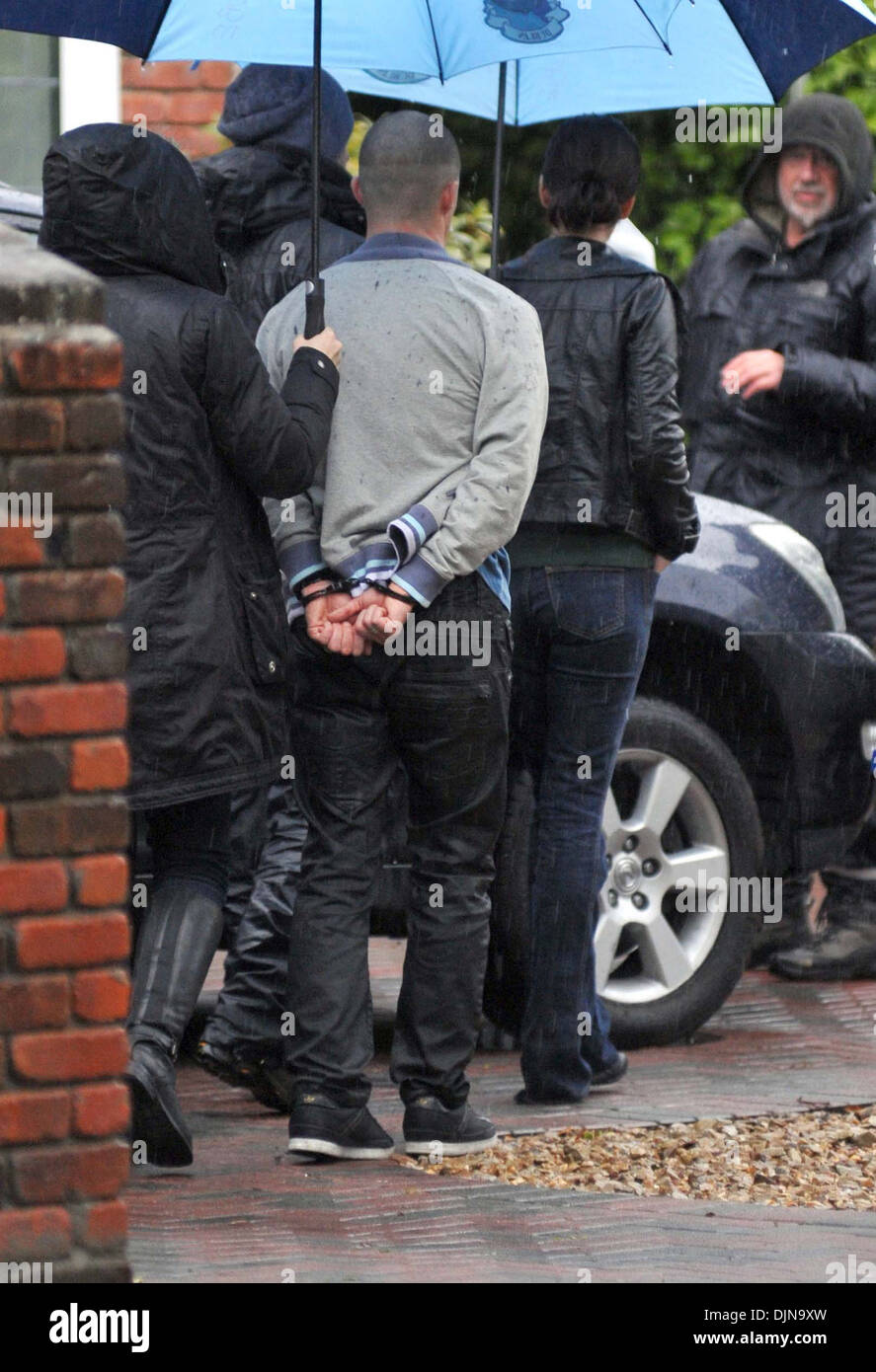 Tom Vaughn- Lawlor Filming on set of 'Love/Hate' series Dublin Ireland ...