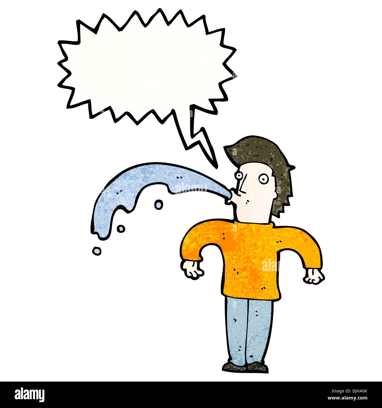 Boy spitting Stock Vector Images - Alamy