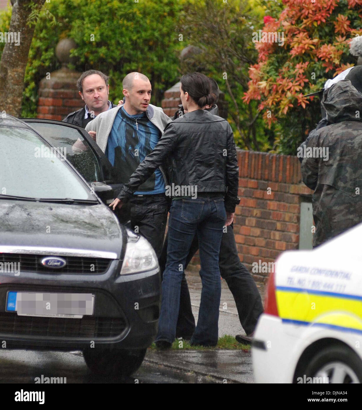 Tom Vaughn- Lawlor Filming on set of 'Love/Hate' series Dublin Ireland ...