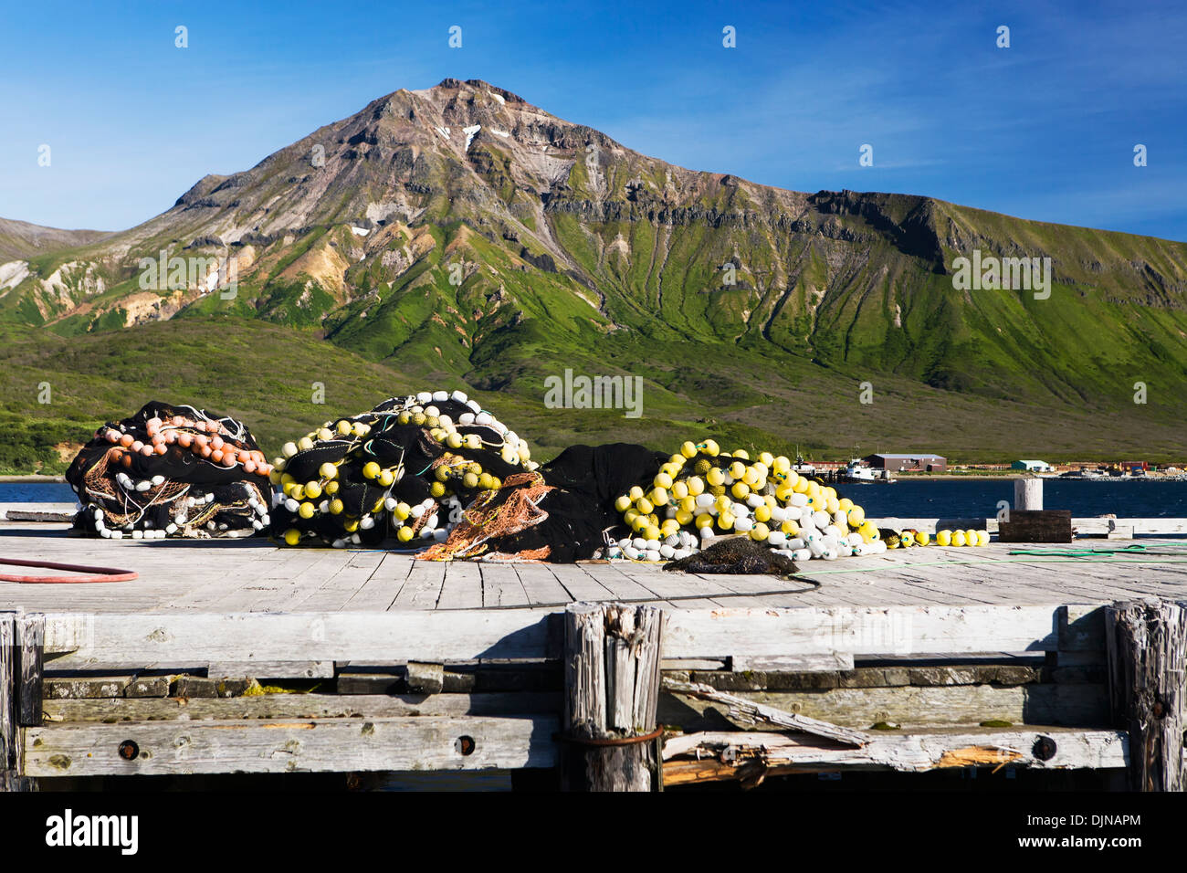 Seine Net On The Dock In False Pass On Unimak Island, The Aleutians ...