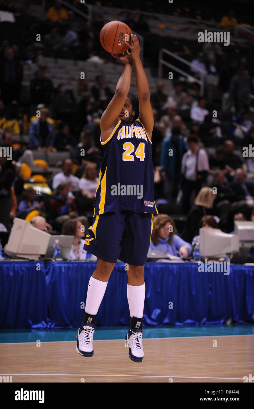 California Golden Bear's Shantrell Sneed, #24, goes up for a shot ...