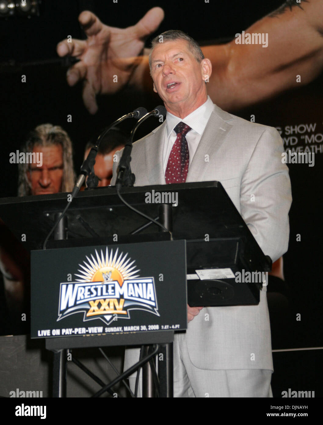 Mar 26, 2008 - New York, NY, USA - WWE founder VINCE MCMAHON at the ...