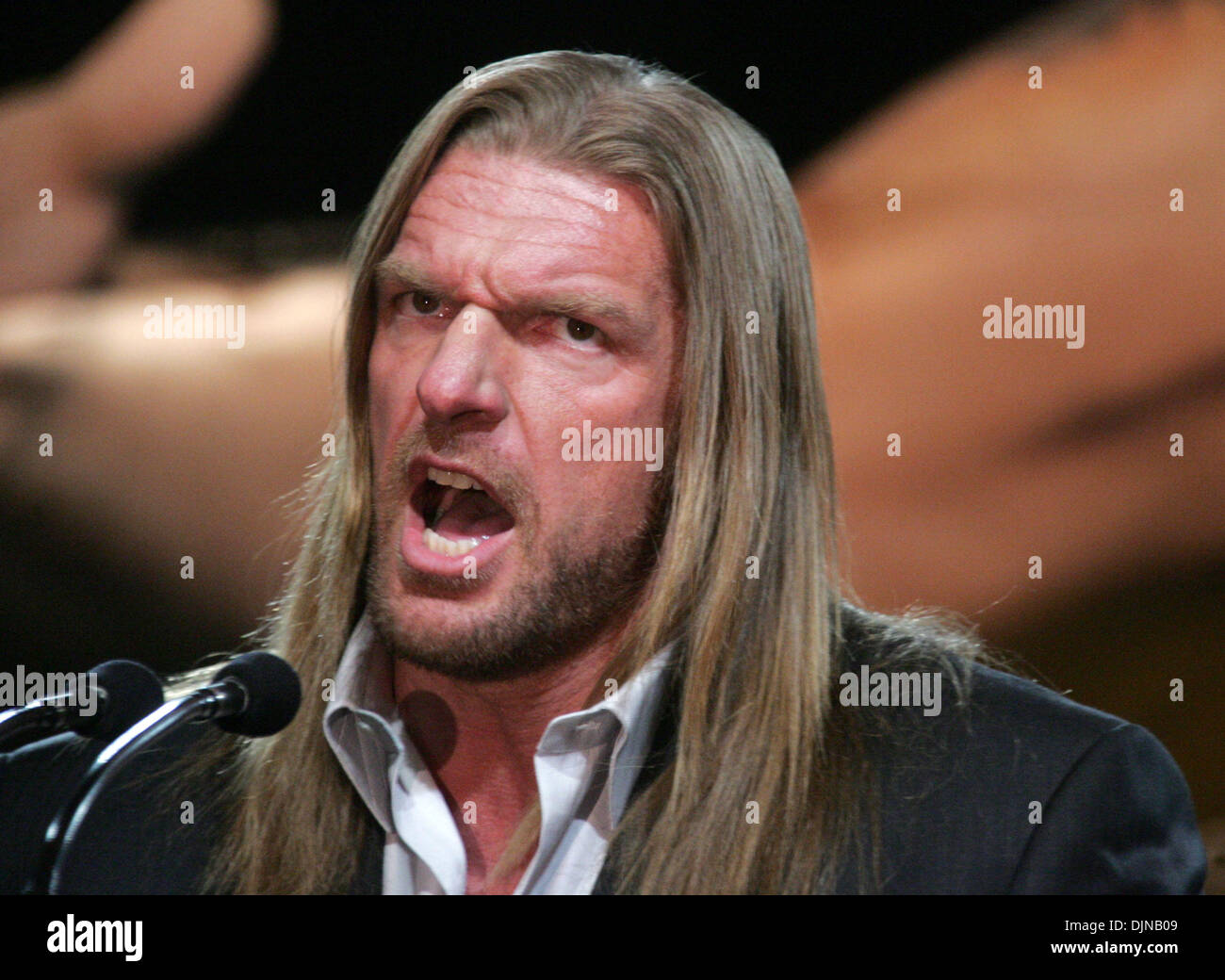 Triple h the rock hi-res stock photography and images - Alamy