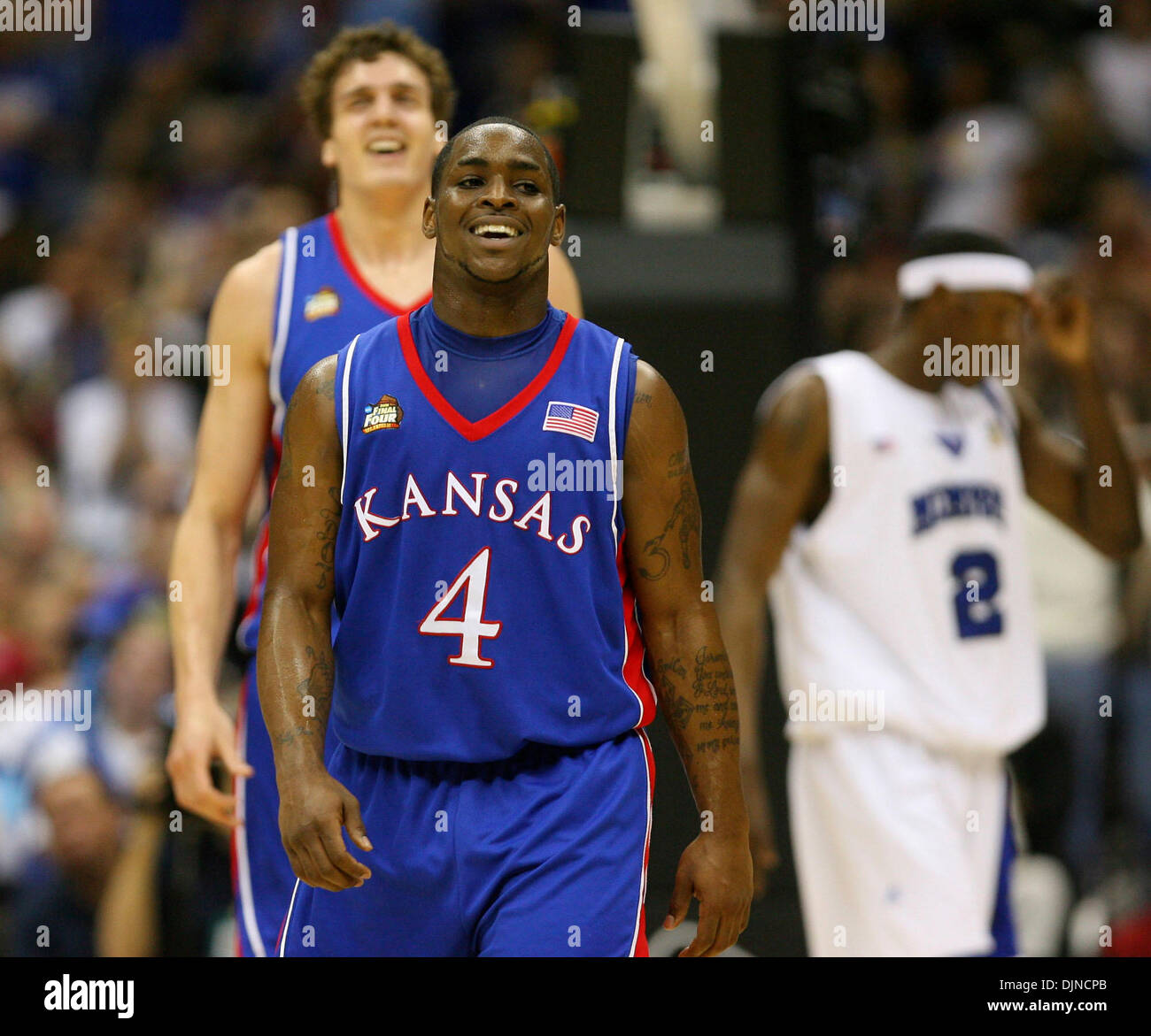Apr 07, 2008 - San Antonio, Texas, USA - Kansas SHERRON COLLINS (4) and ...