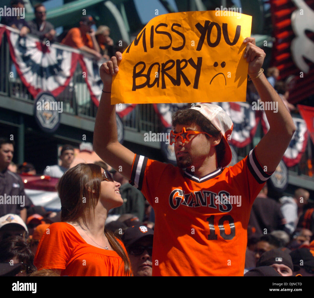 Giants fan Nick Meidinger of Sebastopol is one among the crowd as he ...