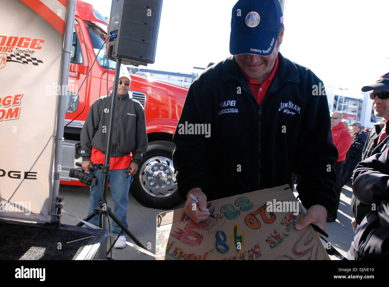 Mar 02, 2008 - Las Vegas, Nevada, USA - ROBBY GORDON JR. signs an ...