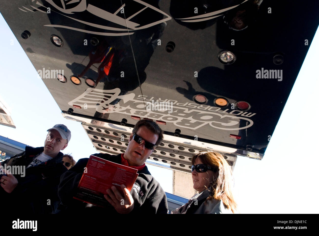 Mar 02, 2008 - Las Vegas, Nevada, USA - ROBBY GORDON JR. signs an ...