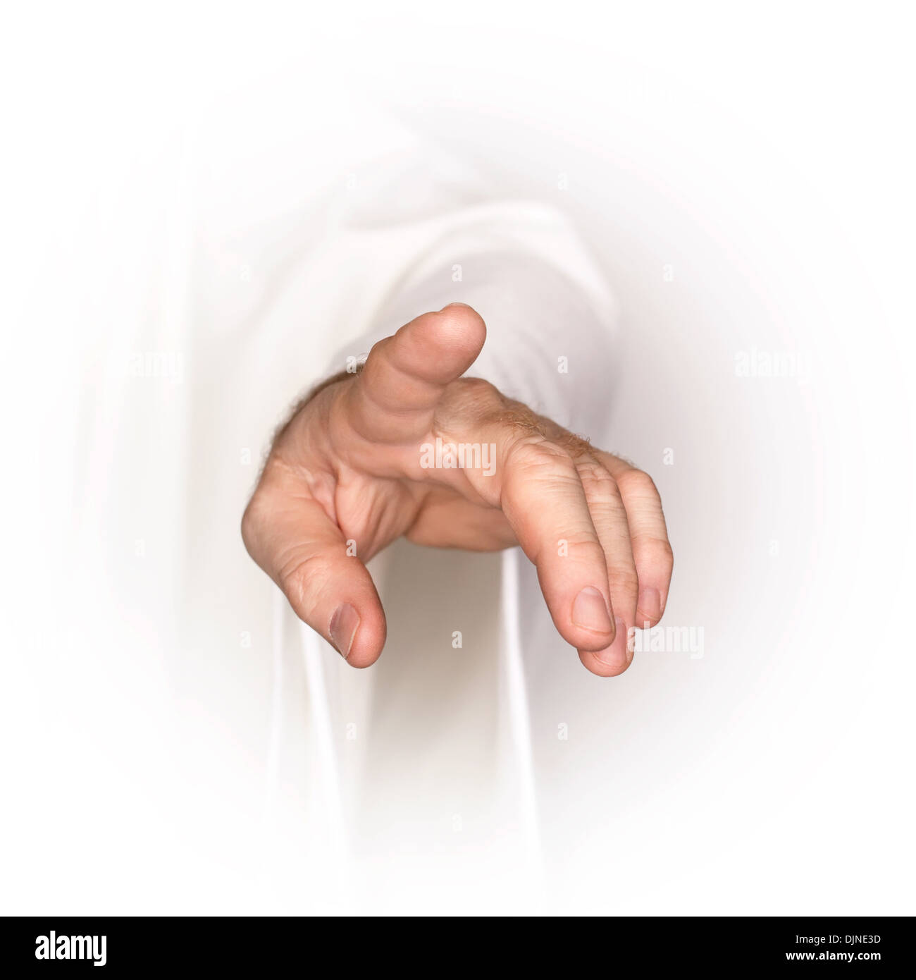 Hand pointing sign hi-res stock photography and images - Alamy