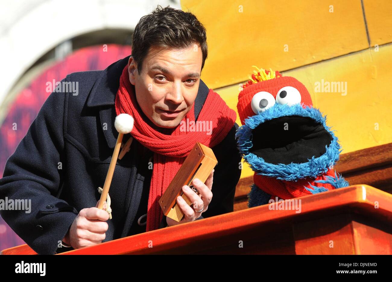 New York, NY, USA. 28th Nov, 2013. Jimmy Fallon, Cookie Monster in ...