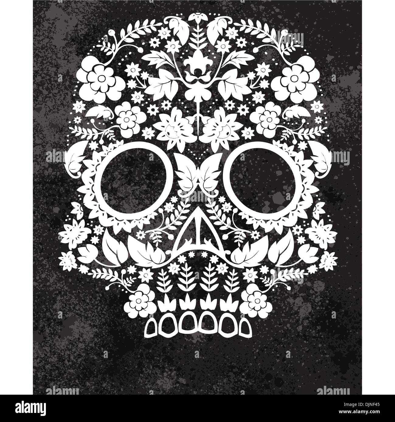 Day of the Dead Sugar Skull Illustration Stock Vector Image & Art - Alamy