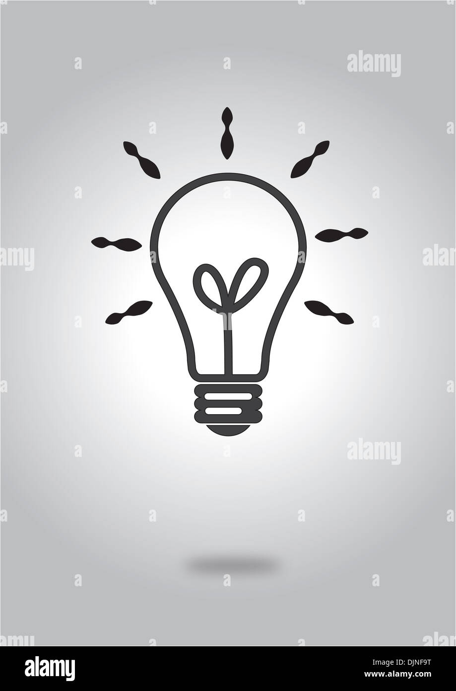 Concept of idea inspired bulb idea Stock Photo - Alamy