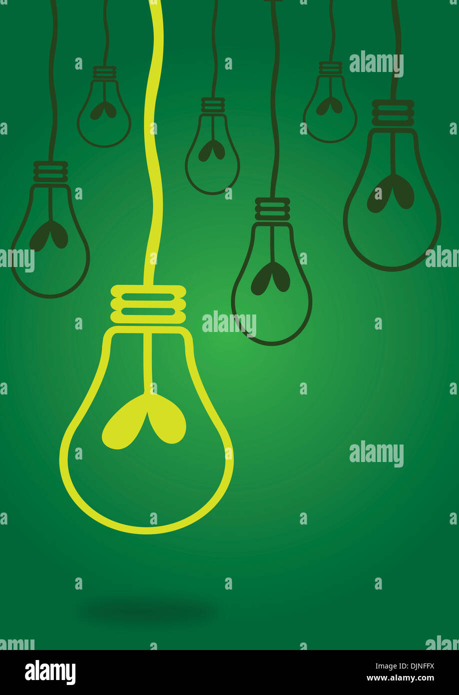 Concept of idea inspired bulb idea Stock Photo - Alamy