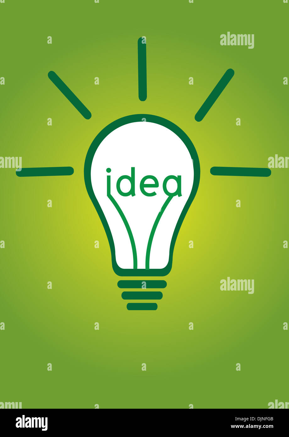 Concept of idea inspired bulb idea Stock Photo - Alamy