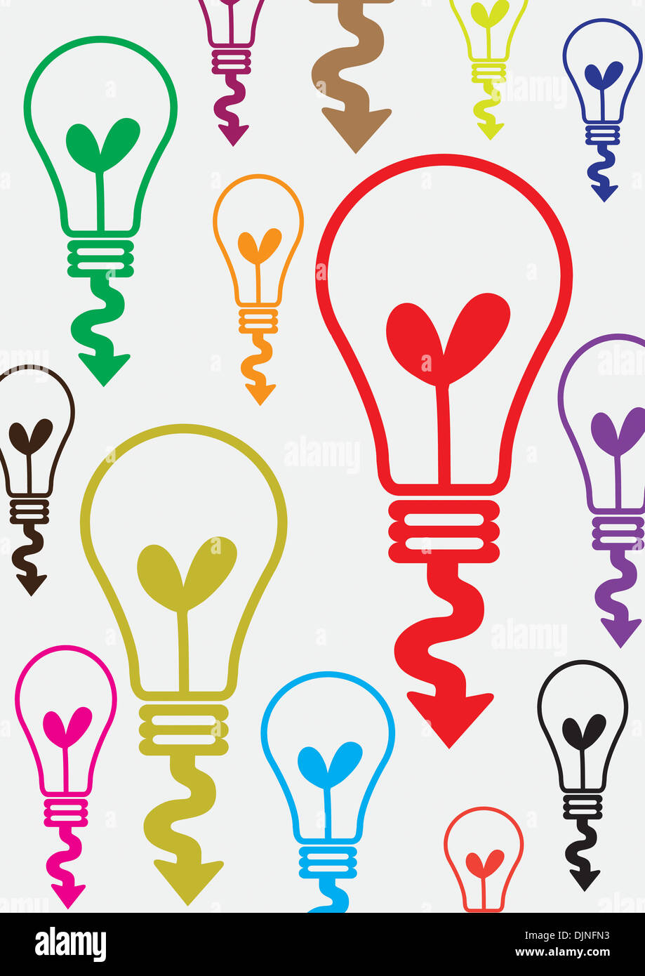 Concept of idea inspired bulb idea Stock Photo - Alamy