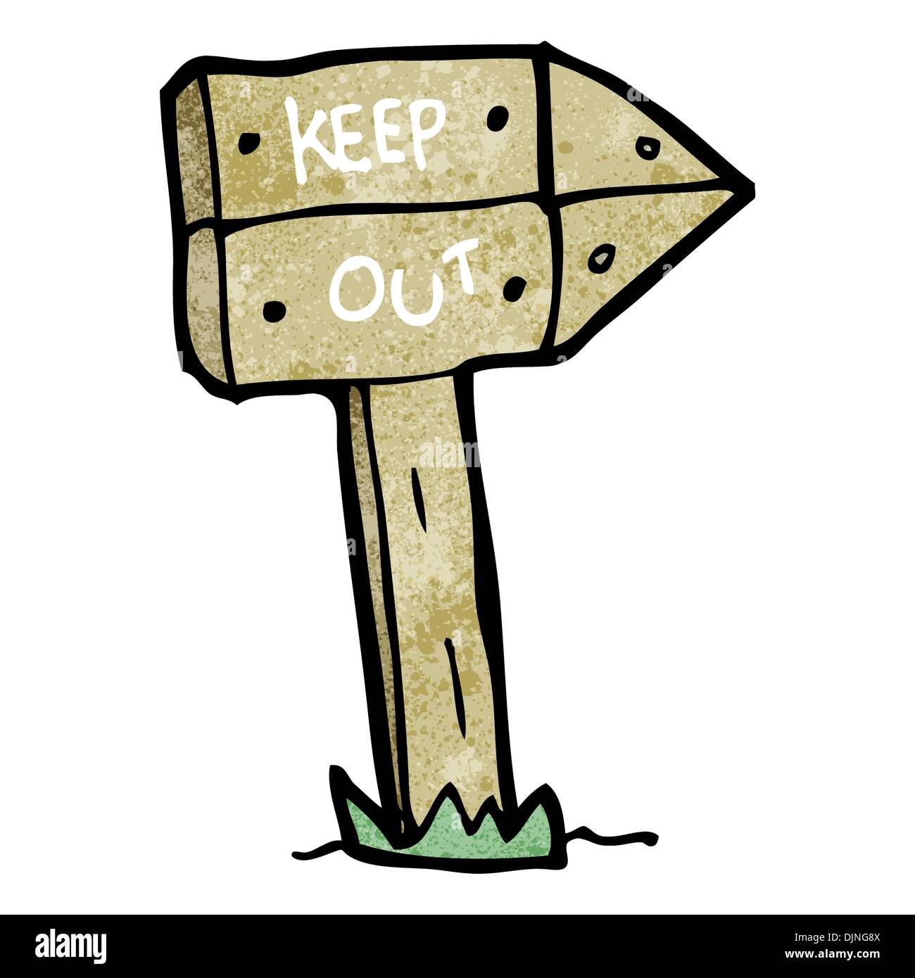 Keep out sign retro Stock Vector Images - Alamy