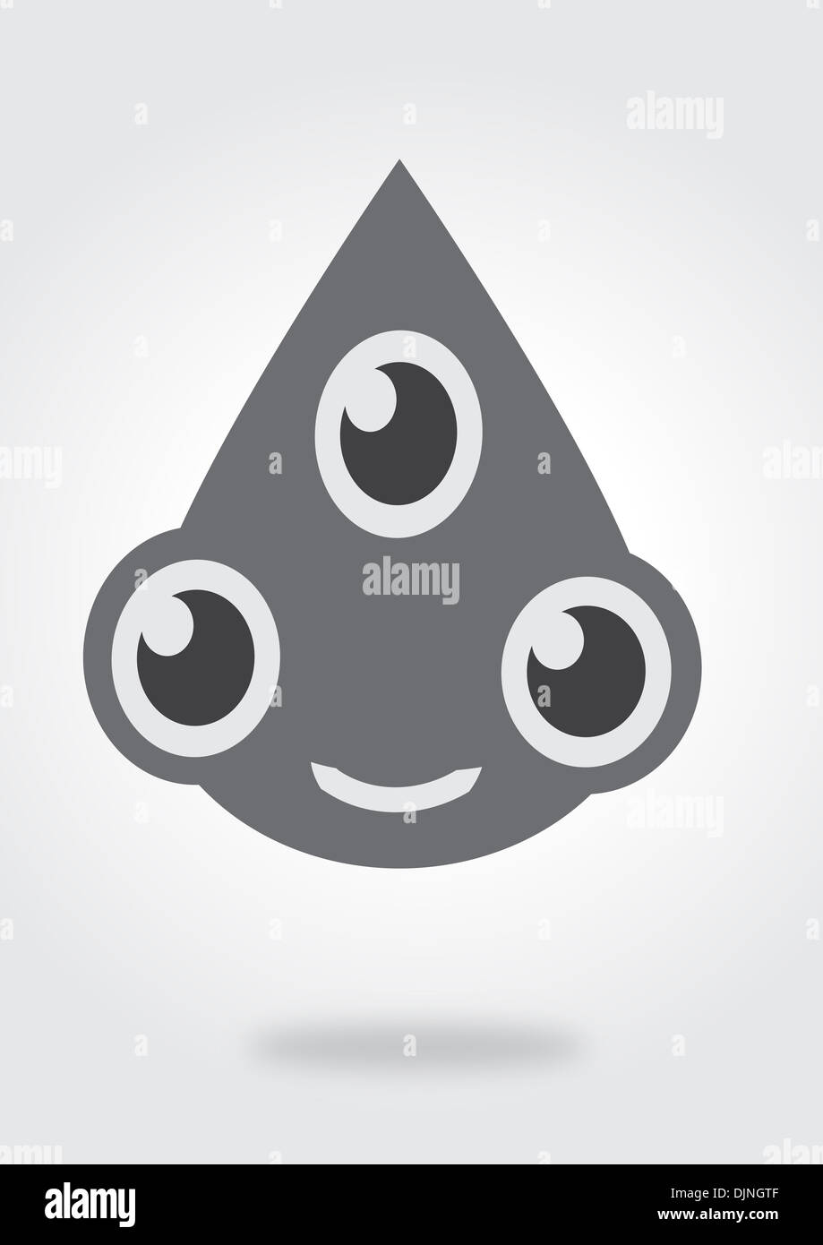 Eye icon character design Stock Photo - Alamy