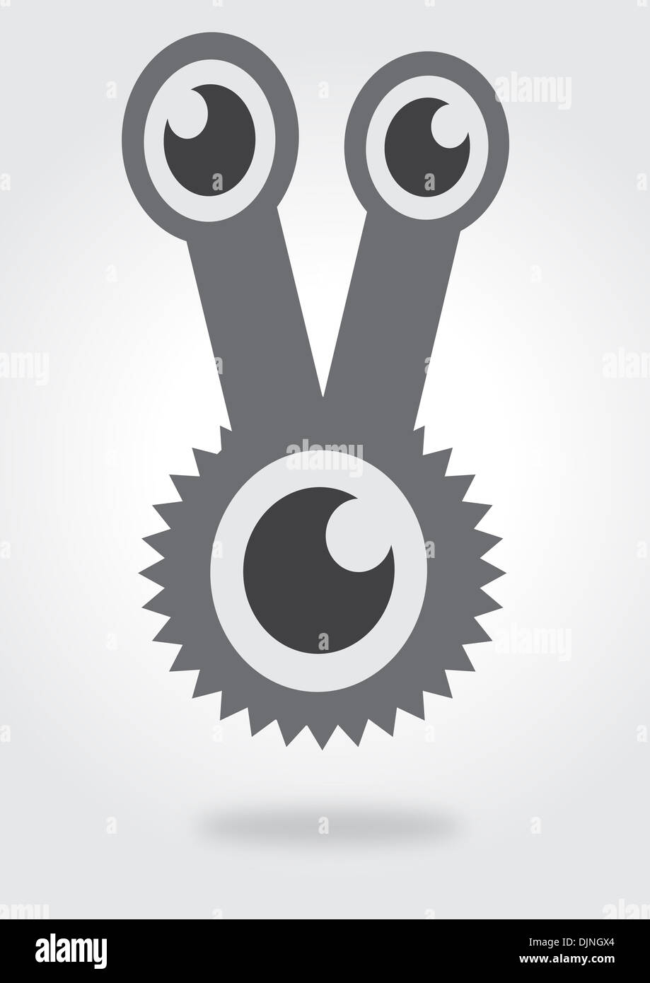 Eye icon character design Stock Photo - Alamy