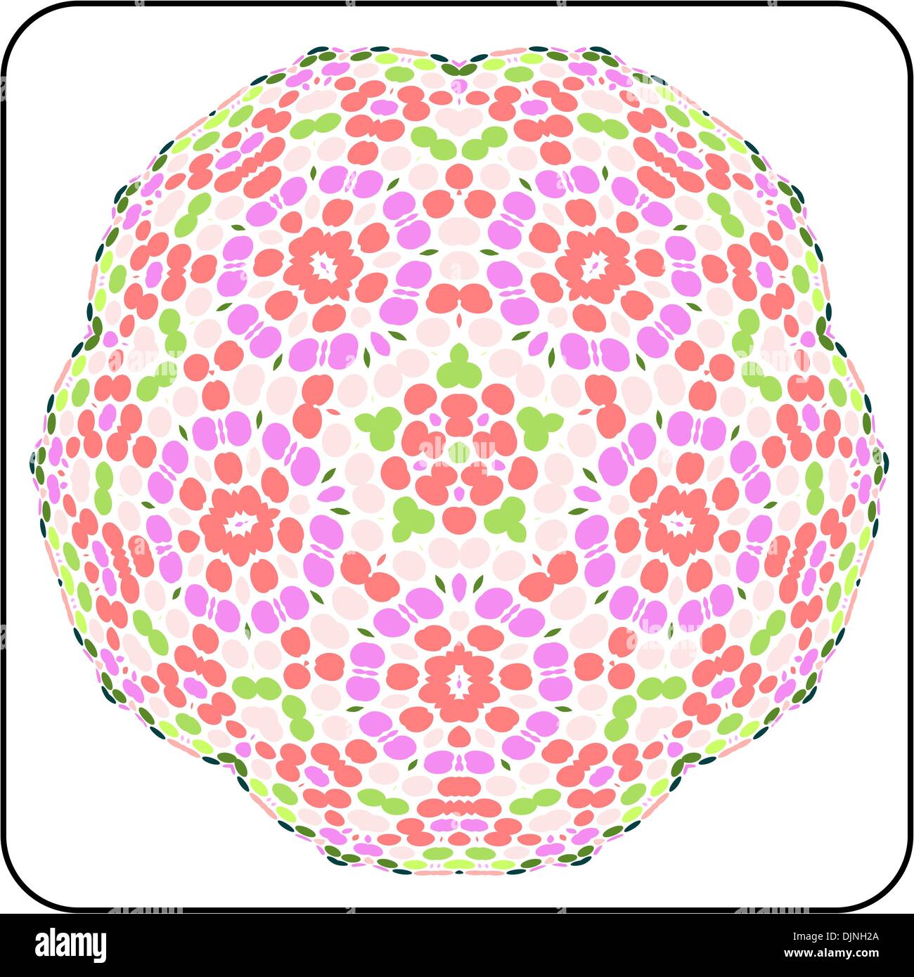 colorful circular symmetry pattern of circles Stock Vector Image & Art ...