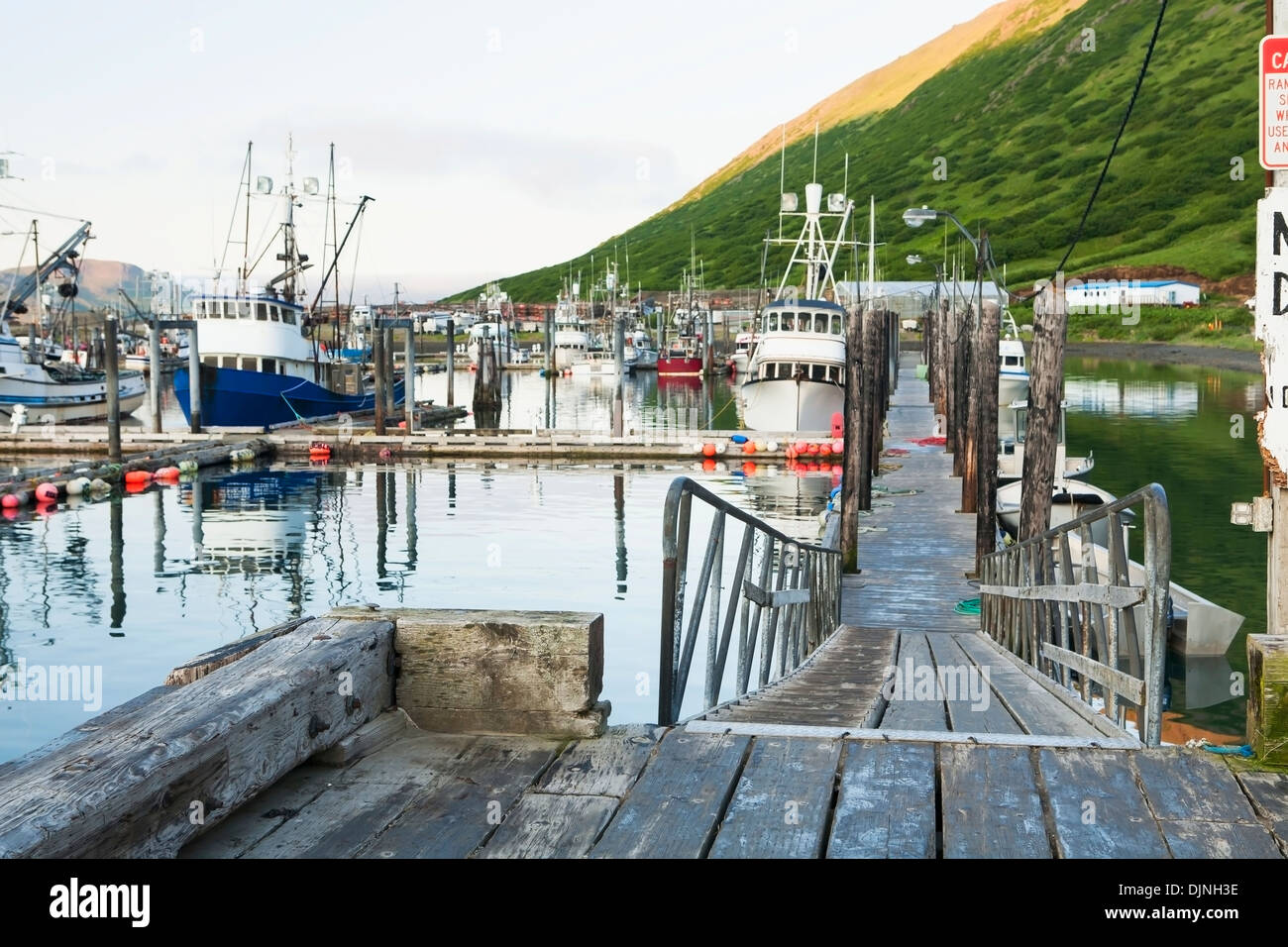 Commercial Fishing Boats Moored In The King Cove Harbor, King Cove ...