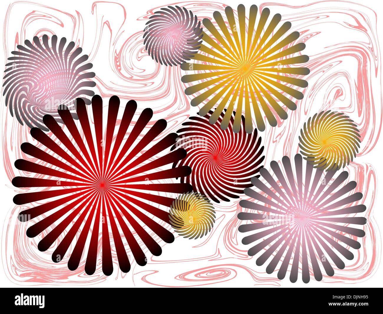 Radial patterns Stock Vector Images - Alamy