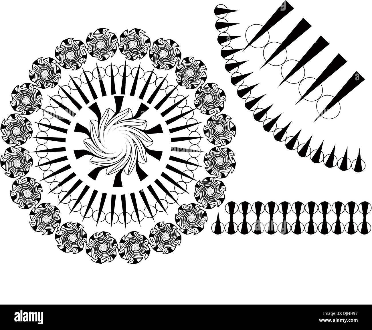 Futuristic background triangles lines Black and White Stock Photos ...