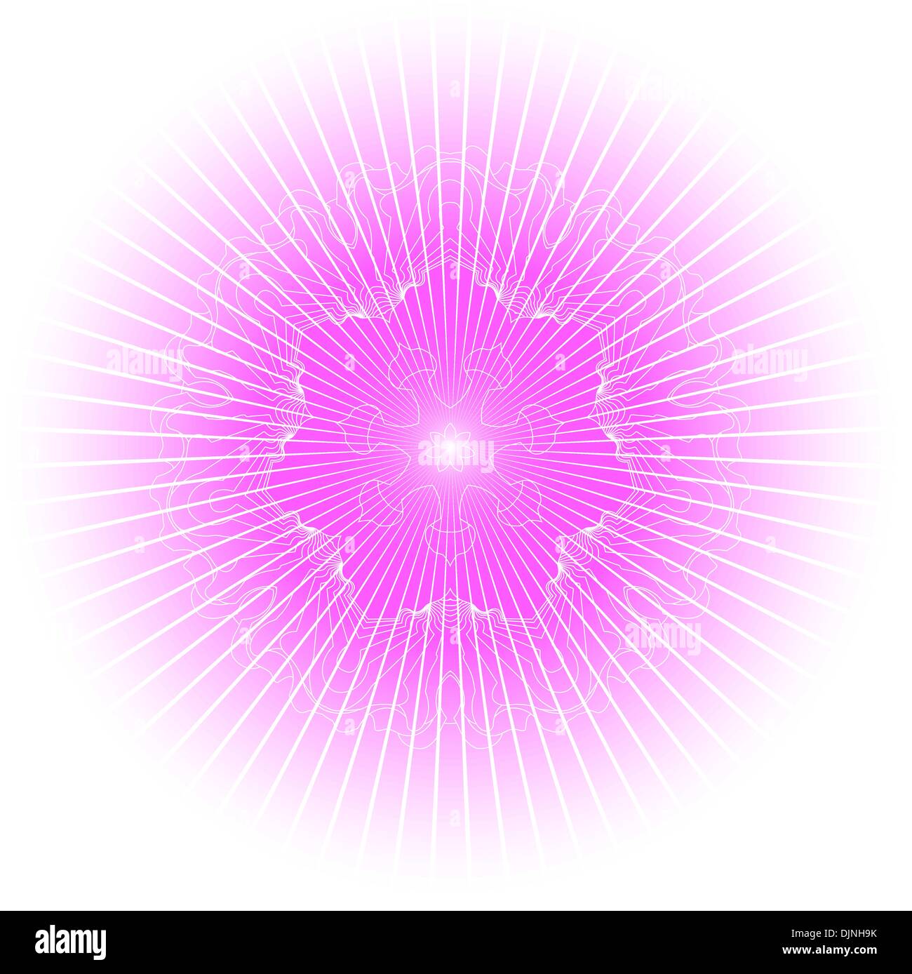 Pink rays background design Cut Out Stock Images & Pictures - Alamy