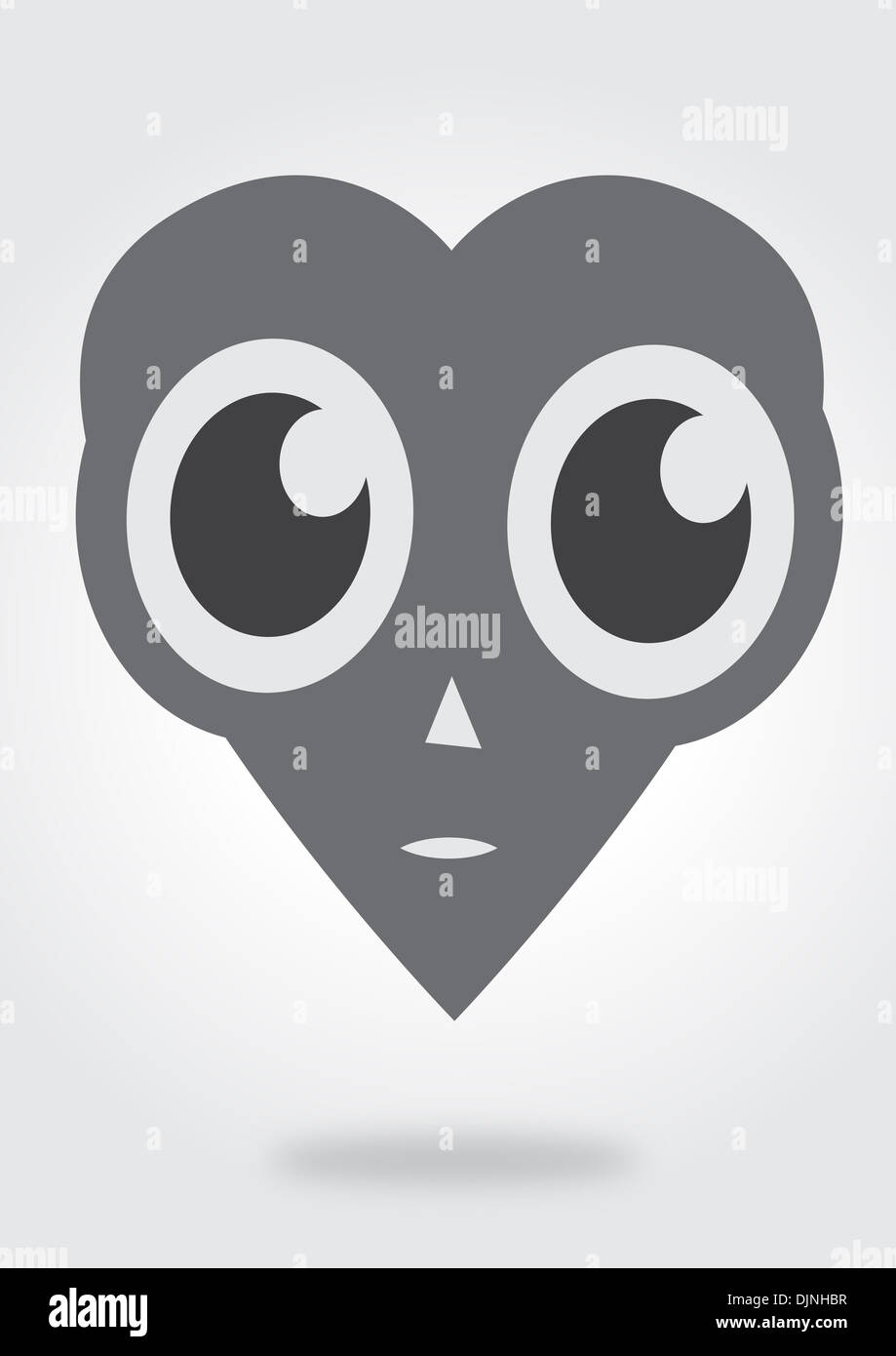 Eye icon character design Stock Photo - Alamy