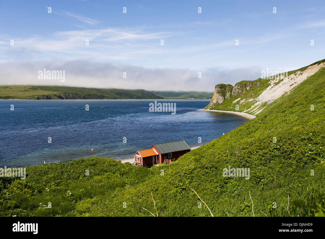 Fish Camp In False Pass, Southwest Alaska, Summer Stock Photo - Alamy