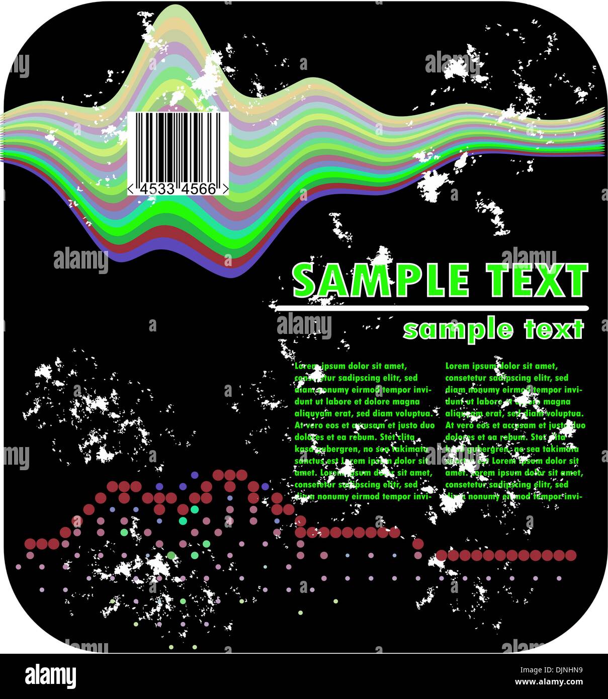 grunge text frame with and barcode Stock Vector Image & Art - Alamy
