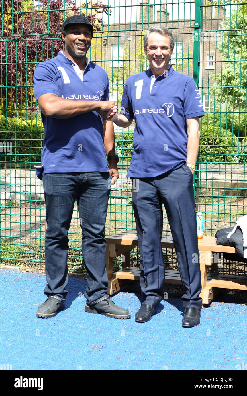 Lennox Lewis and Alan Hanson Laureus Supporters Lennox Lewis and Alan ...