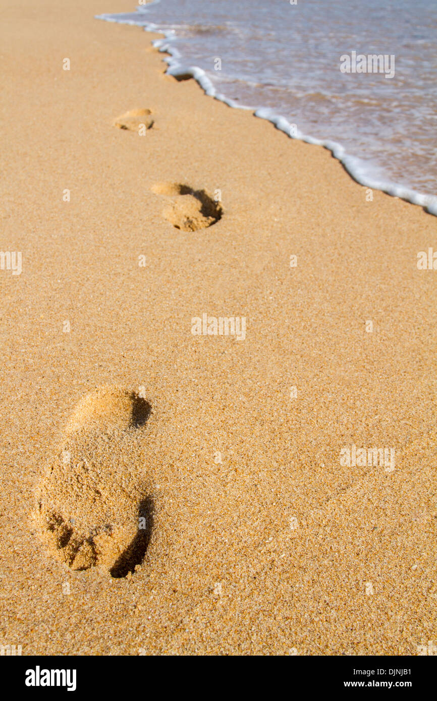 Vertical close up footprints hi-res stock photography and images - Alamy