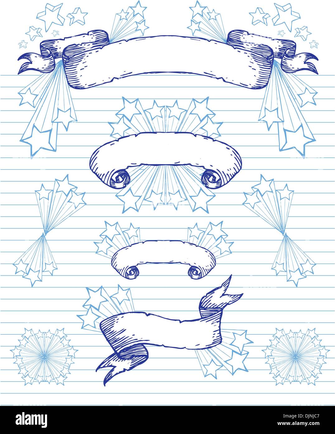 Drawn banners Stock Vector Images - Alamy