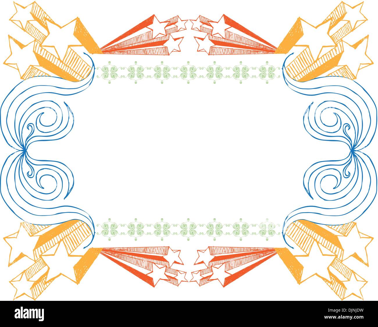 colored sketch frame Stock Vector Image & Art - Alamy