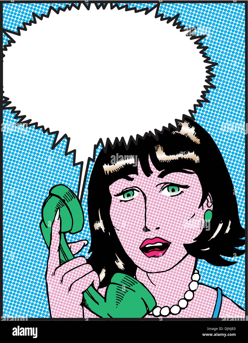 Phone upset woman Stock Vector Images - Alamy