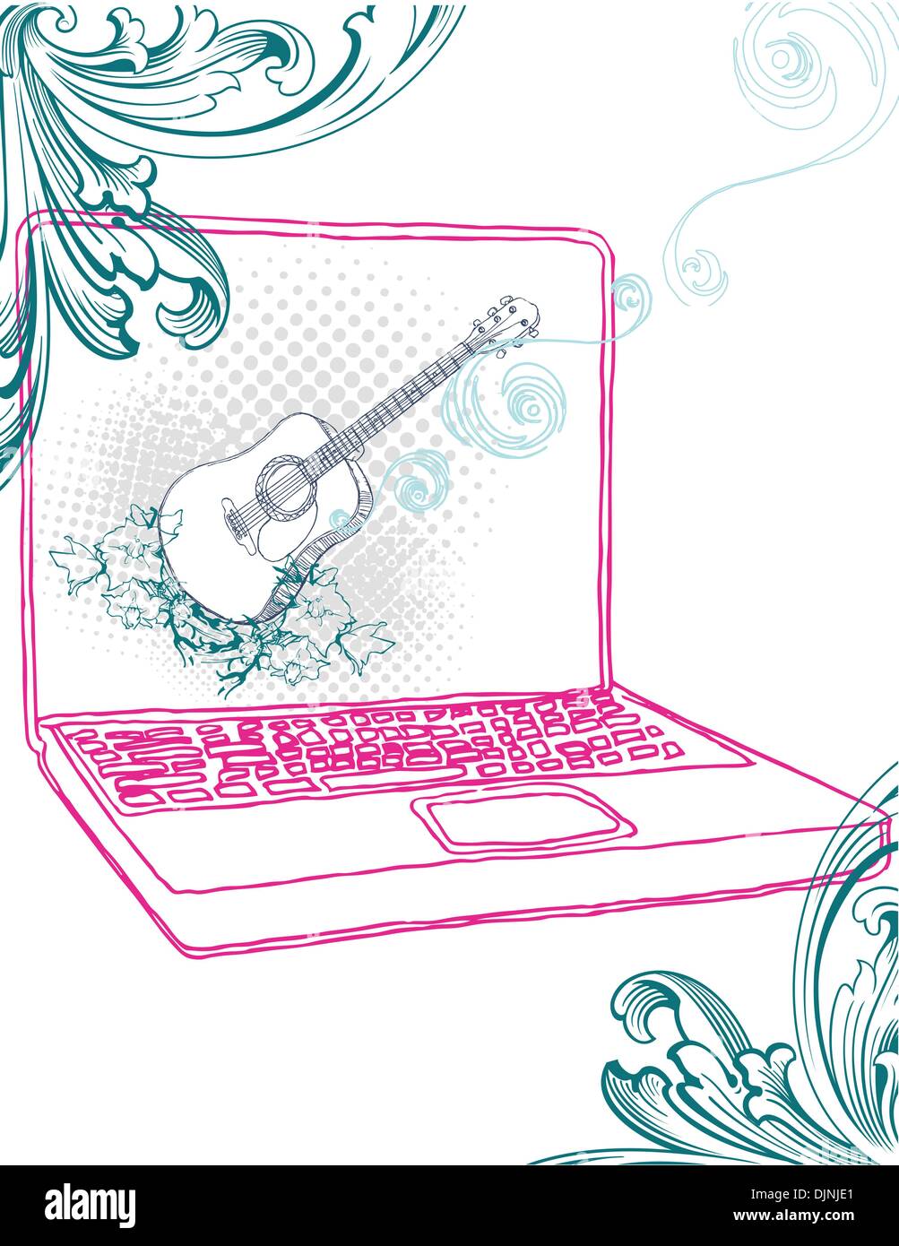 Screen saver Stock Vector Images - Alamy