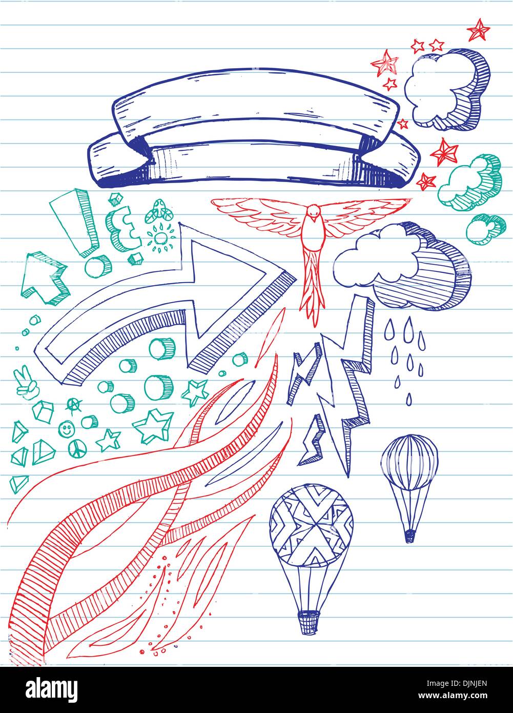 Selection of 3D doodles Stock Vector Image & Art - Alamy