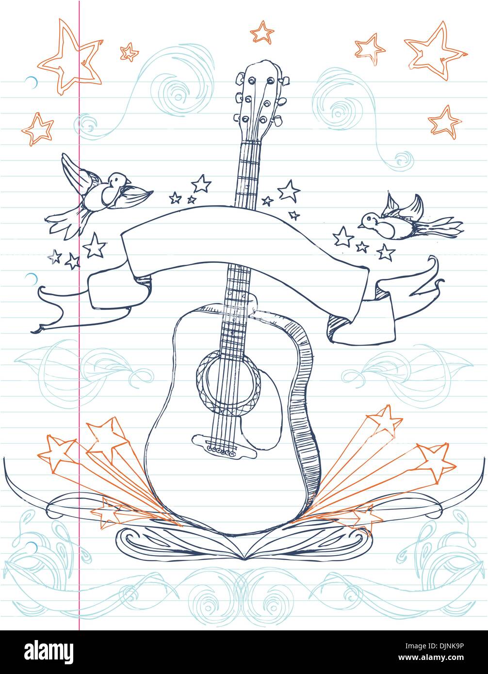 Easy Music Designs To Draw On Paper