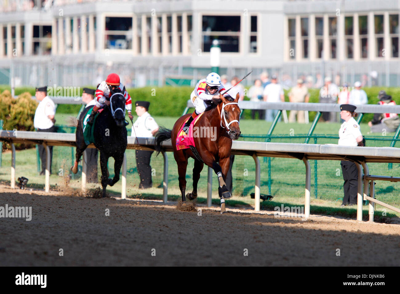 Big Brown #20 and jockey Kent Desomeaux win the 134th running of the ...