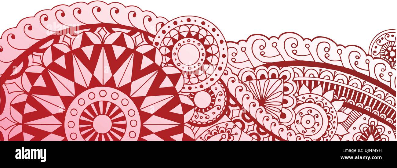 Henna pattern Stock Vector Images - Alamy